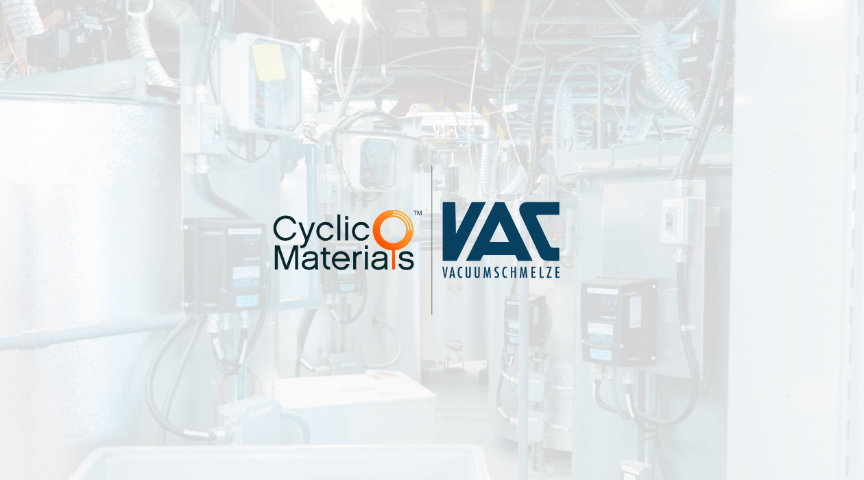 Cyclic Materials and VACUUMSCHMELZE Expand Partnership to Recycle Rare Earth Magnet ...